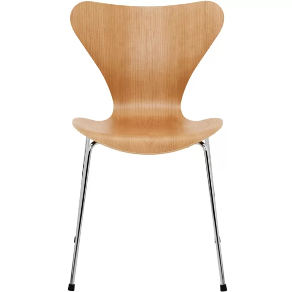 CADEIRA JACOBSEN CROMADA - MADEIRA - Vitale Móveis